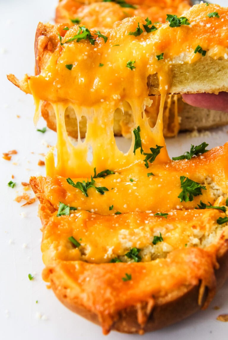 Cheesy Garlic Bread Recipe - Our Tasty Kitchen