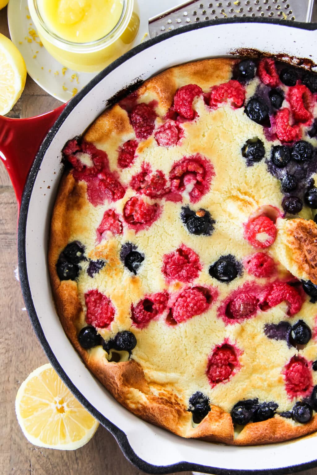 Lemon Berry Dutch Baby Pancake - Our Tasty Kitchen