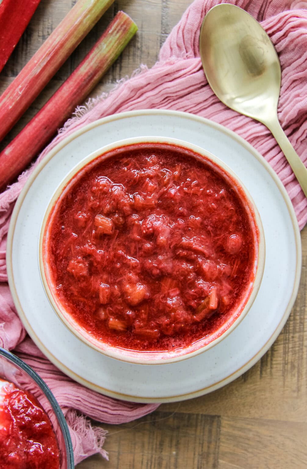 Easy Stewed Strawberries and Rhubarb - Our Tasty Kitchen
